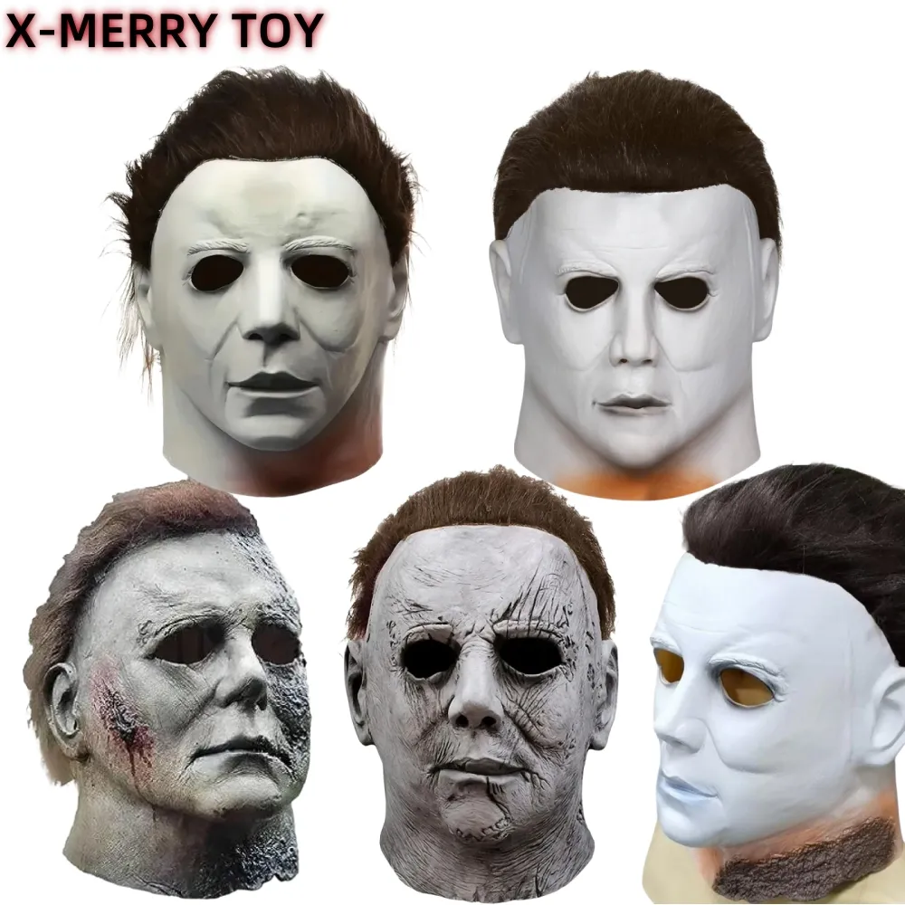Michael Myers Mask Horror Cosplay Latex Helmet For Halloween, Carnival ...