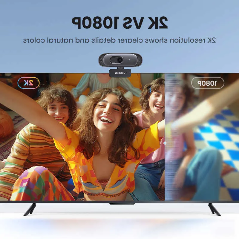 USB Webcams 2K High Definition Mini Camera With Dual Microphone For ...