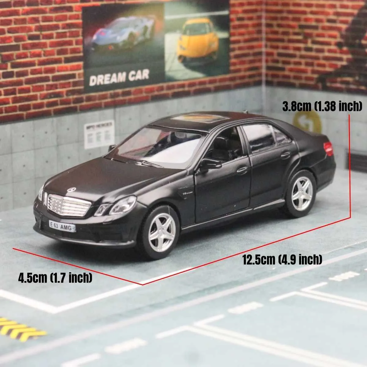 RMZ City 1/36 Diecast Mercedes-Benz E63 AMG Toy Car - Miniature Vehicle ...