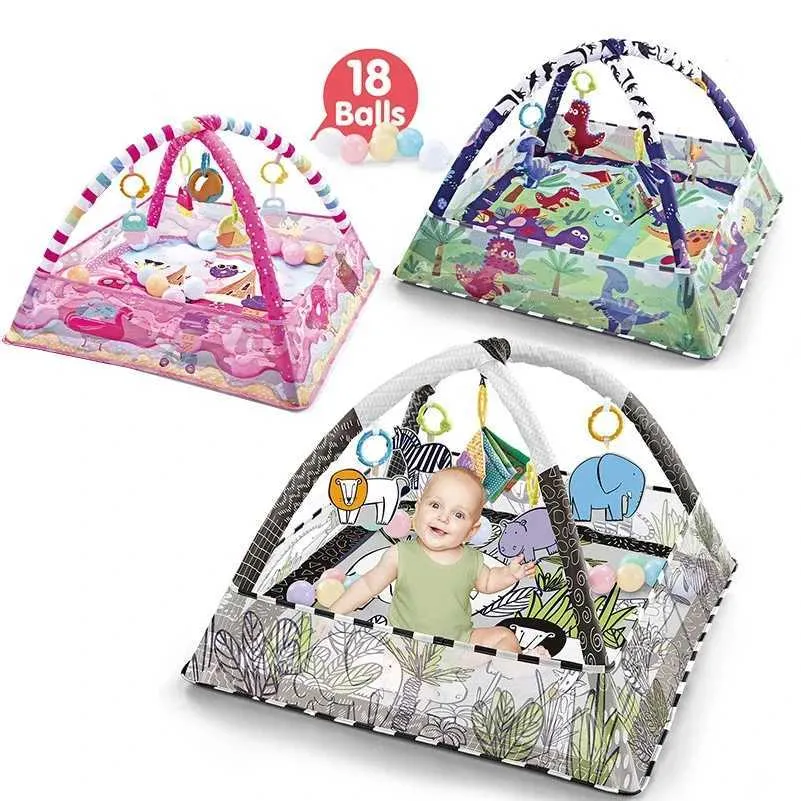 Multifunctional Baby Play Mat & Activity Gym: Non-Toxic Foam, Vibrant ...
