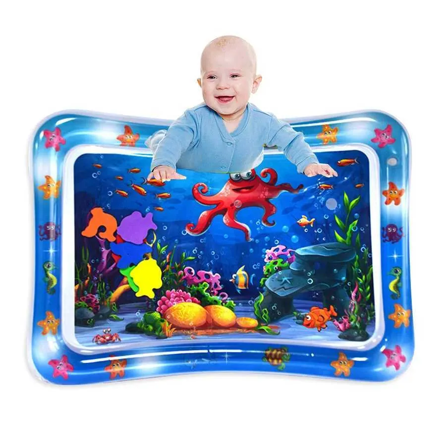 DHgate.com:1pc Inflatable PVC Red Octopus Baby Water Play Mat - Early ...