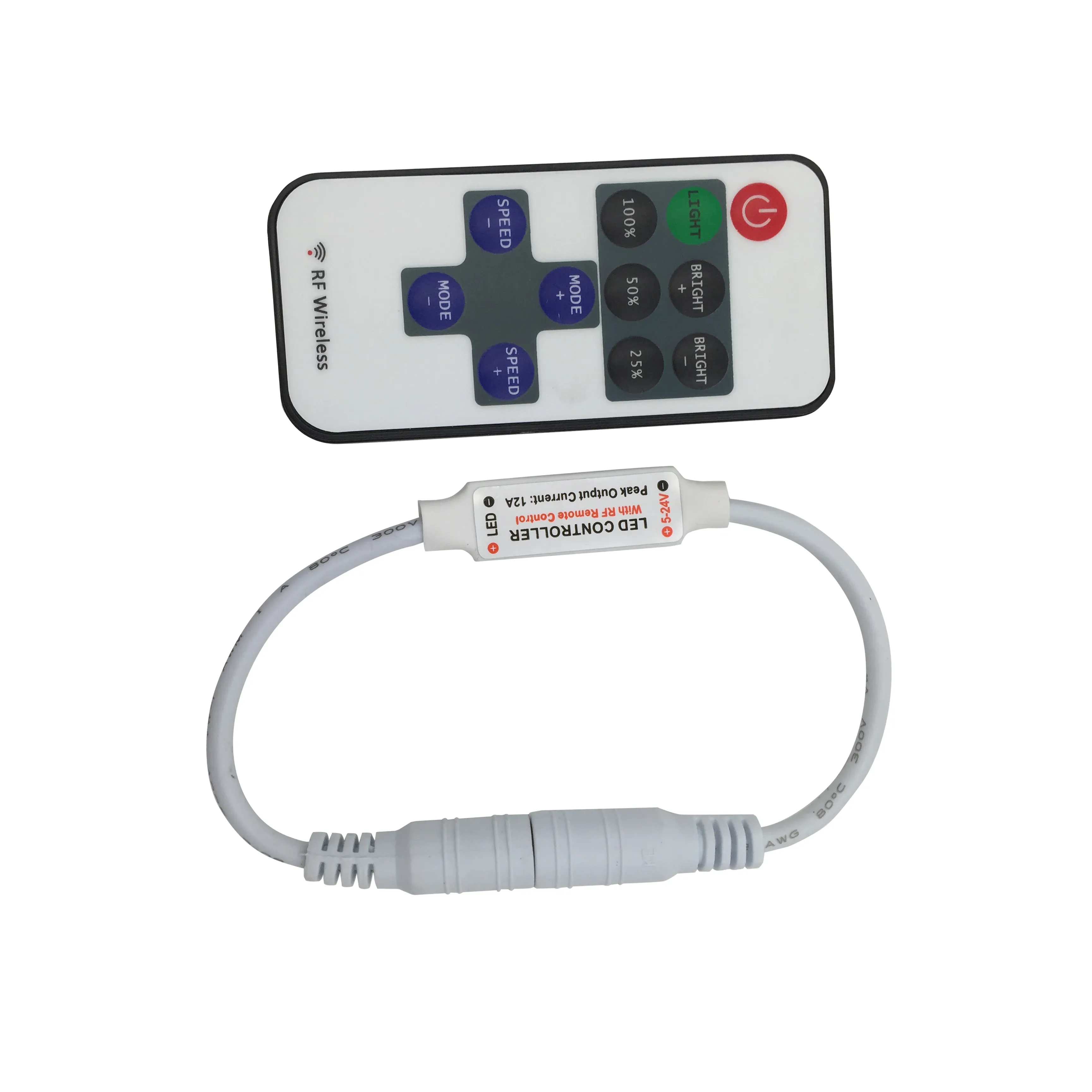 DHgate.com:Dimmable LED Strip Kit - 5V-12V-24V DC LED Strip RF Wireless ...