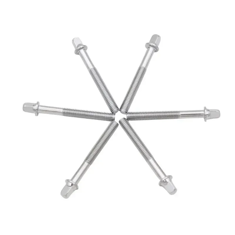 Drum Tension Rods Bolts Durable Long Screws, Set with Washers & Drum ...