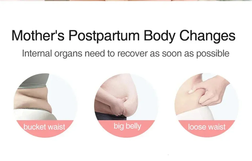 3-In-1 Shapewear Postpartum Belly Belt Tummy Band Girdles Corset Body ...
