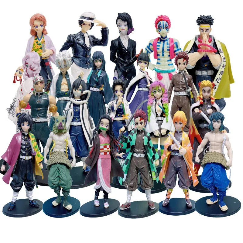 Anime Demon Slayer Action Figures 14cm-19cm - Kamado Tanjirou, Agatsuma ...