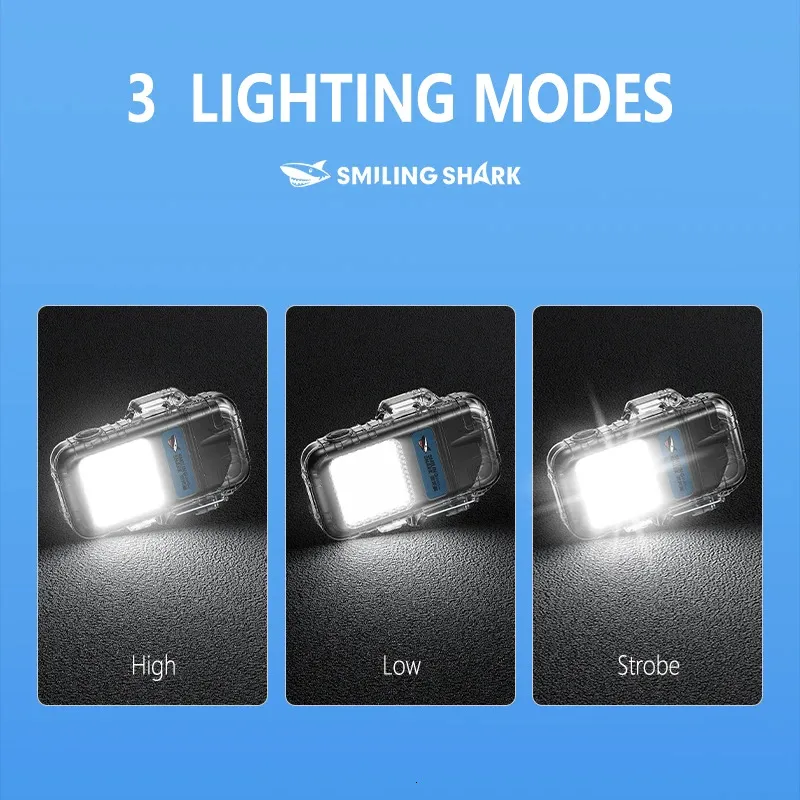 Work Lights Portable Rechargeable Smiling Shark Camping Ambient ...