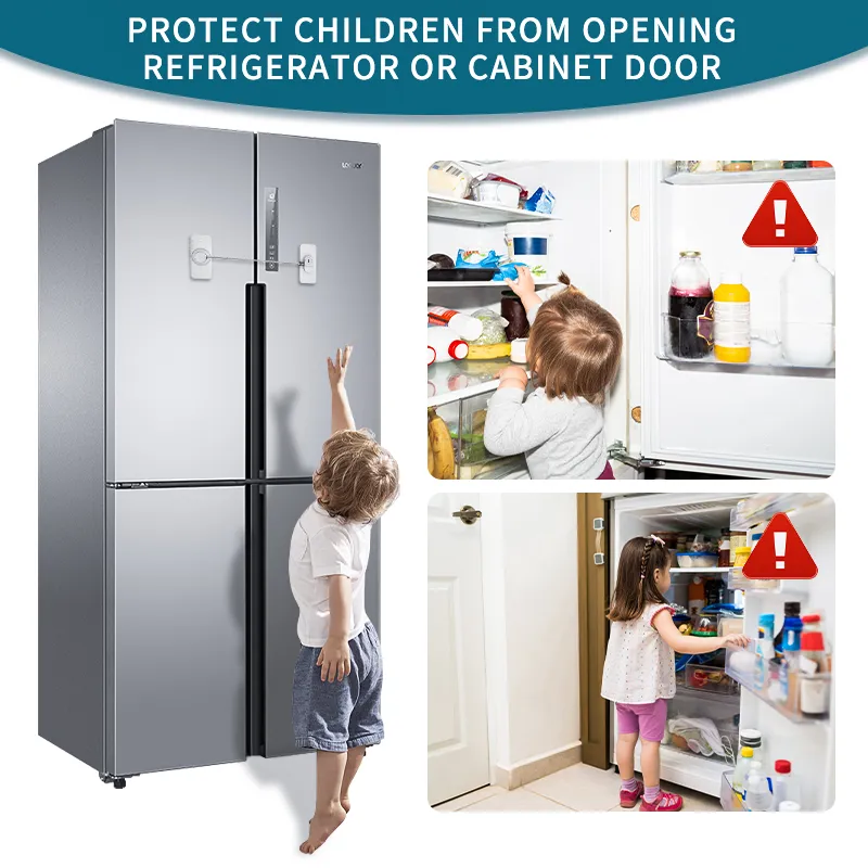 DHgate.com:2024 Baby Fridge Lock, Toddler Child Safety Fridge Freezer ...