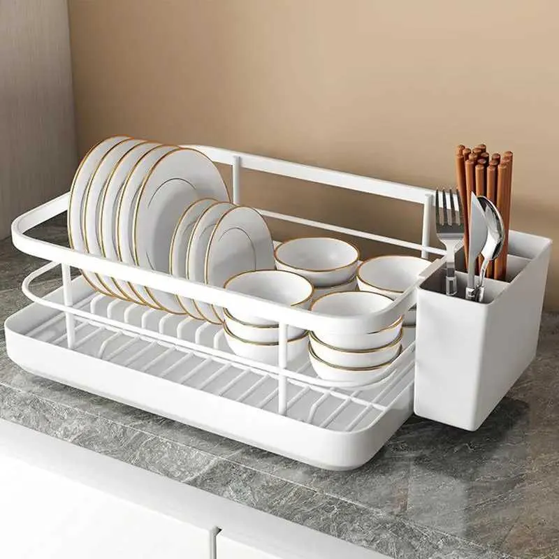 Utensil Racks Dish Drying Rack Cutlery Drainer With Utensil Holder ...