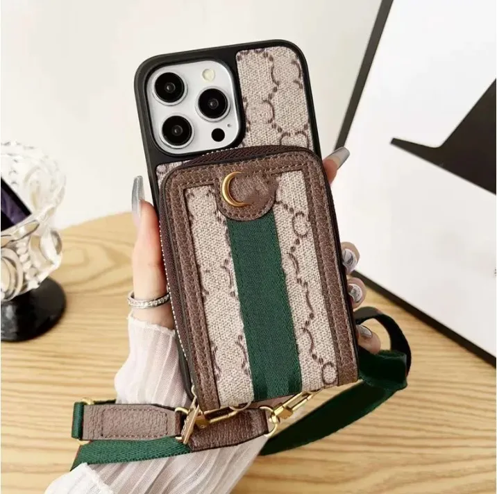Fashion iPhone Case Designer Crossbody Wallet with Card Holder and ...