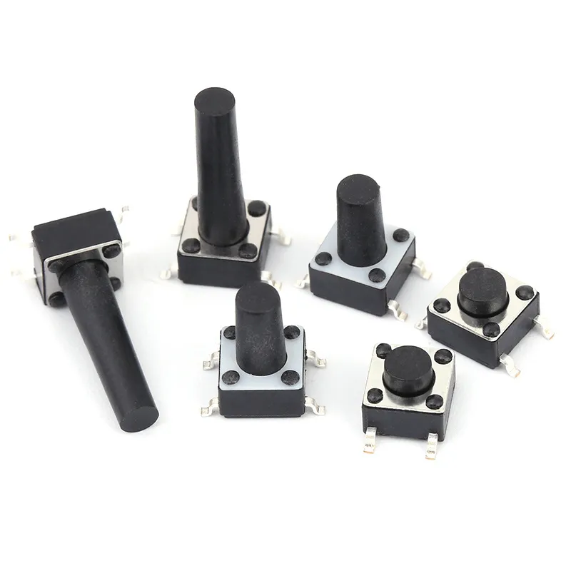 Touch Switches For Lamps 6X6 Tactile Push Button Switch With Four Legs ...