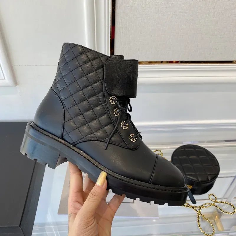 Heavy Duty Black Chunky Platform Boots Leather Laceup Shoes Combat Boot ...