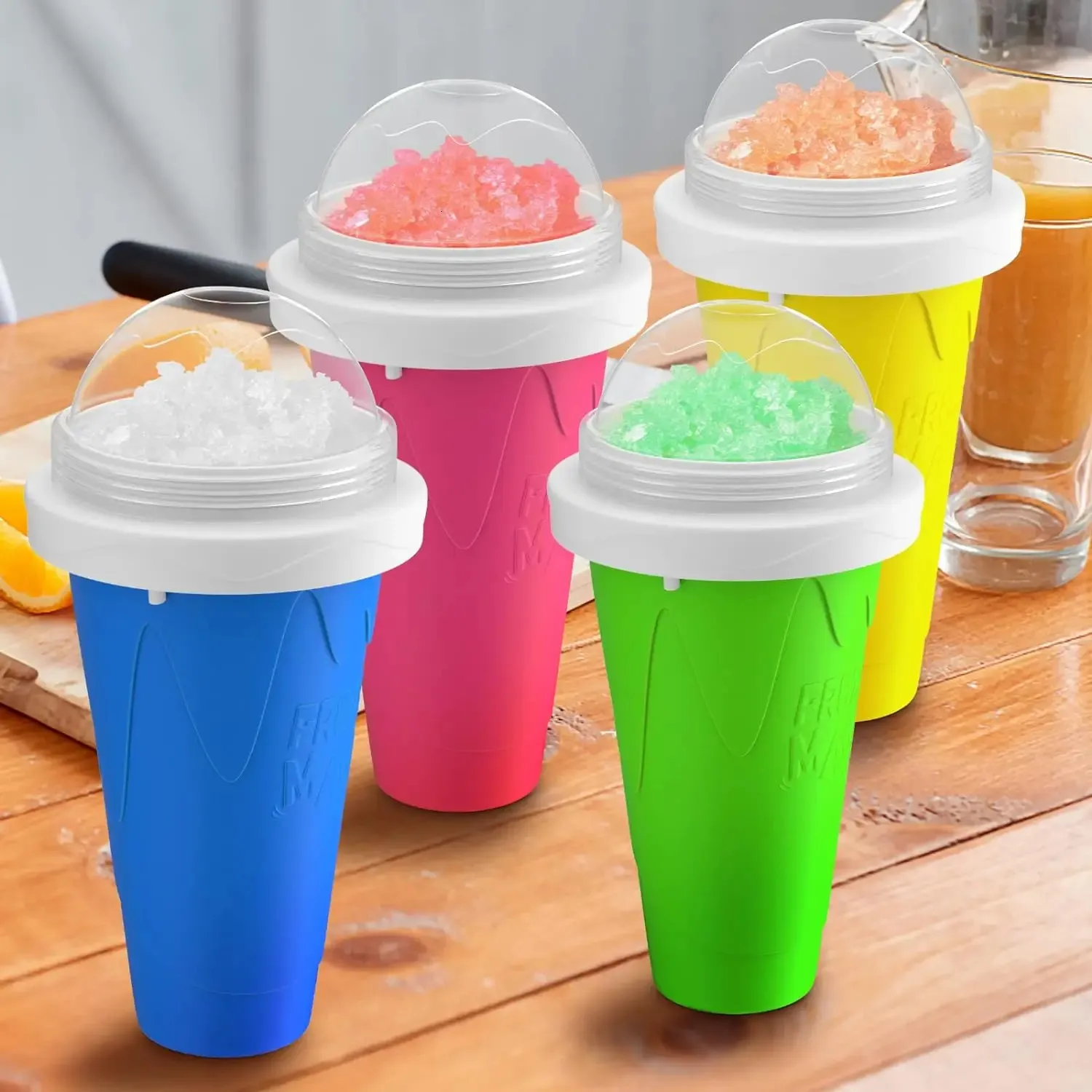 Slushy Maker Cup: Home Smoothie, Magic Portable Squeeze Cup for Quick ...