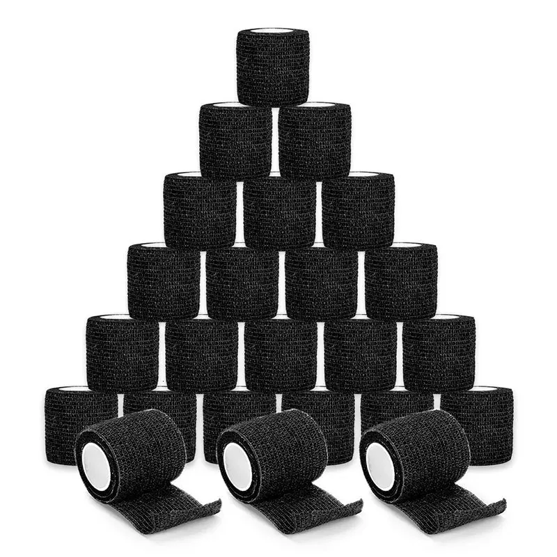 2024 Waterproof Nonwoven Athletic Self-Adhesive Elastic Bandage Tattoo ...