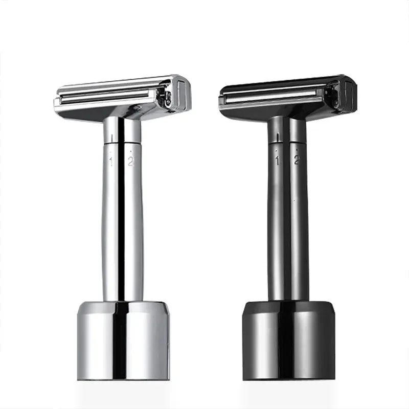 Double Edge Shaving Razor, Classic Adjustable Safety Razor For Men ...
