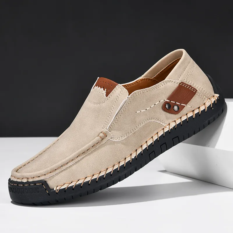 Premium Leather Men's Loafers: Slip-On Comfort & Handmade Quality ...