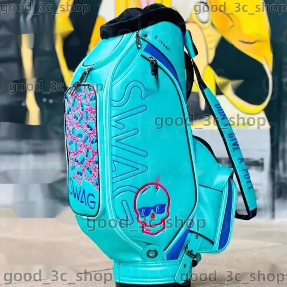 Waterproof Blue Skull Golf Stand Bag - Single Strap Lightweight ...