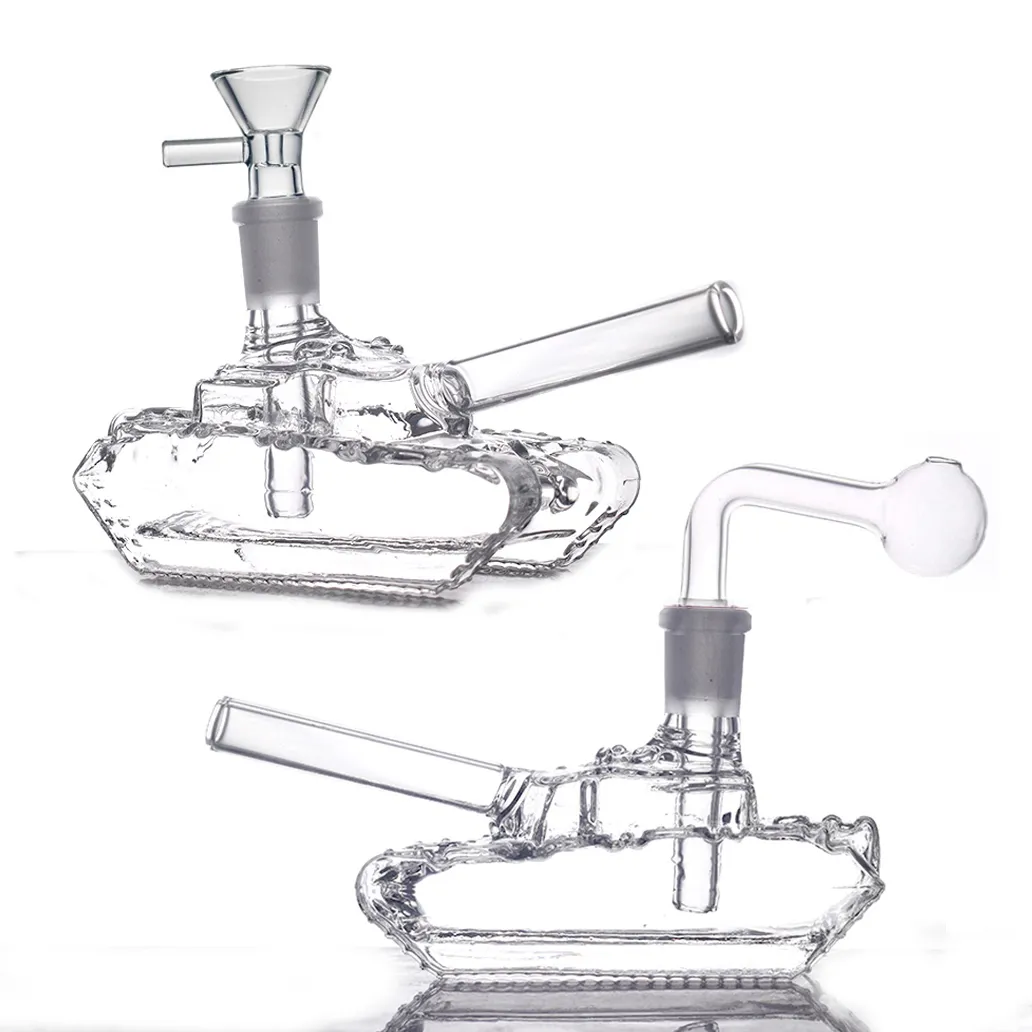Portable Glass Dab Rig Hookah 3D Creative Water Bongs Pipe With Oil ...