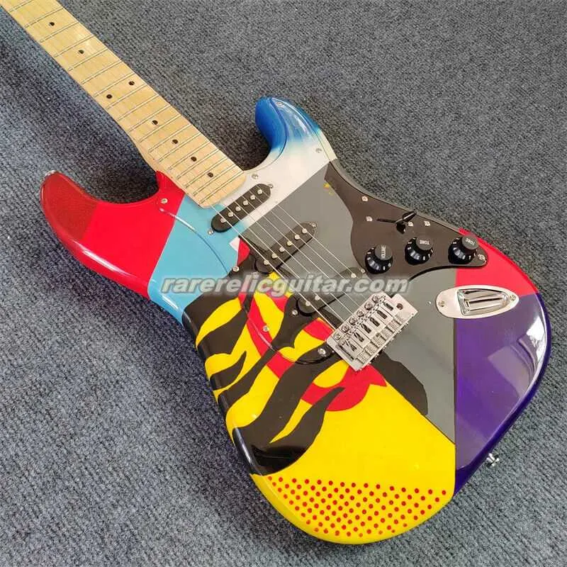 Guitarra Pintada A Mao