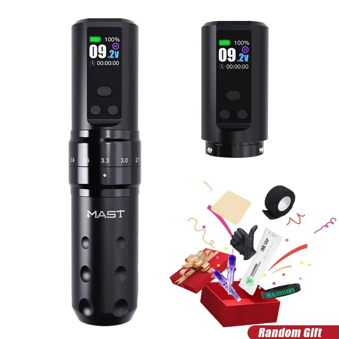 Foldable Wireless Tattoo Machine, Pro Tattoo Pen, 7 Adjustable Stroke ...