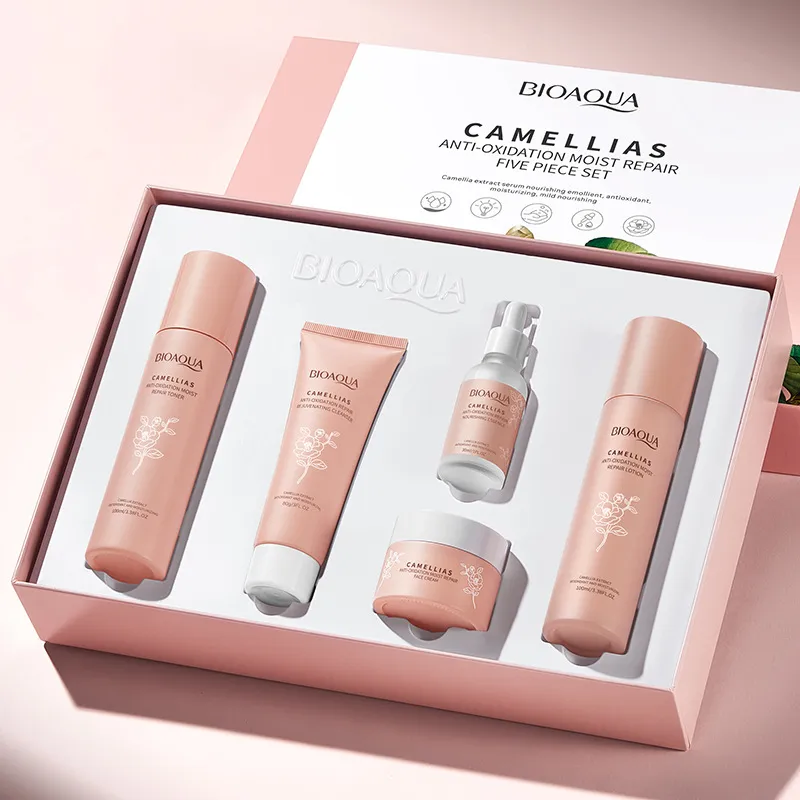 DHgate.com:BIOAOUA 5Pcs Camellia Hydrating Repair Skin Care Set ...