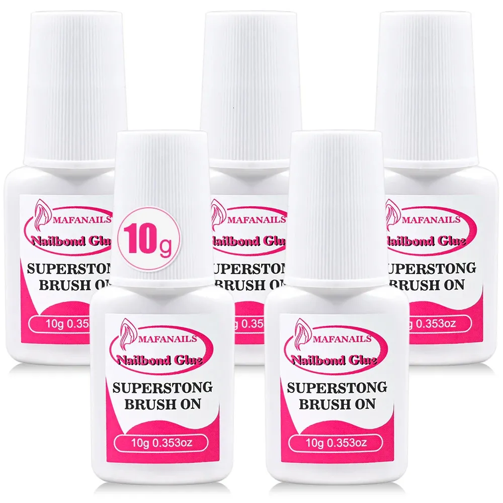 Strongest 10g Nail Glue with Brush for Acrylic Tips and Nail Bonding 2 ...