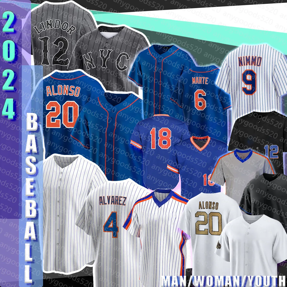 New York Mets Pinstripe Baseball Uniforms Featuring Justin Verlander ...