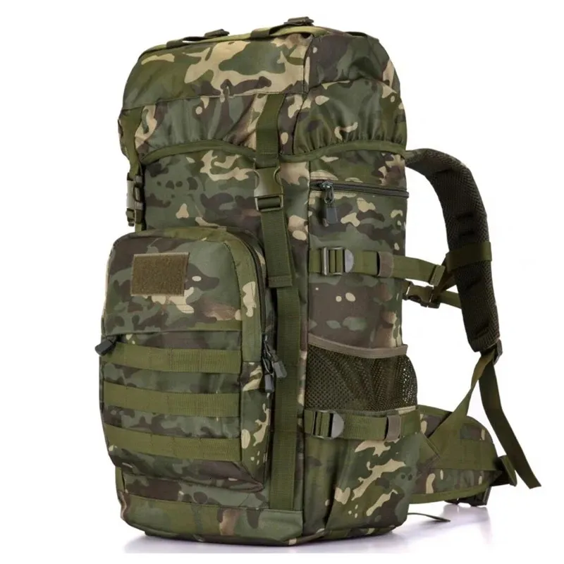 50L Large Capacity Tactics Backpack Waterproof Nylon Molle Bag Climb ...