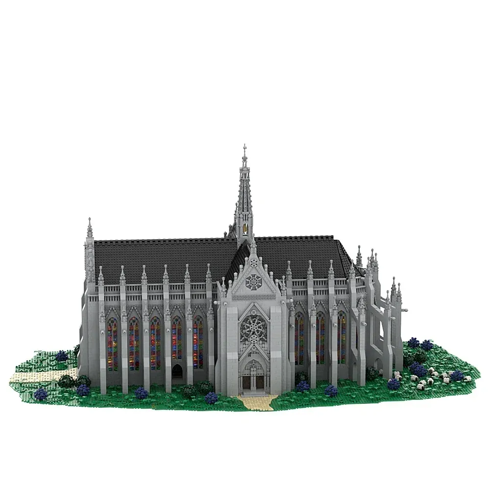 Medieval Gothic Cathedral Of Saint Remigius Castle Building Blocks ...