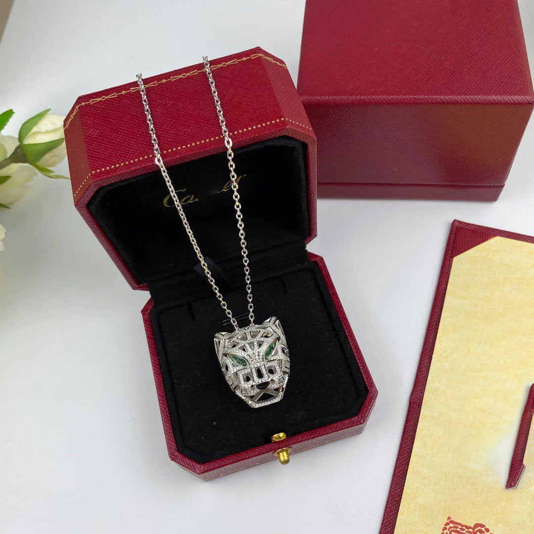 Leopard Head Diamond Necklace - 925 Silver Personalized Pendant ...