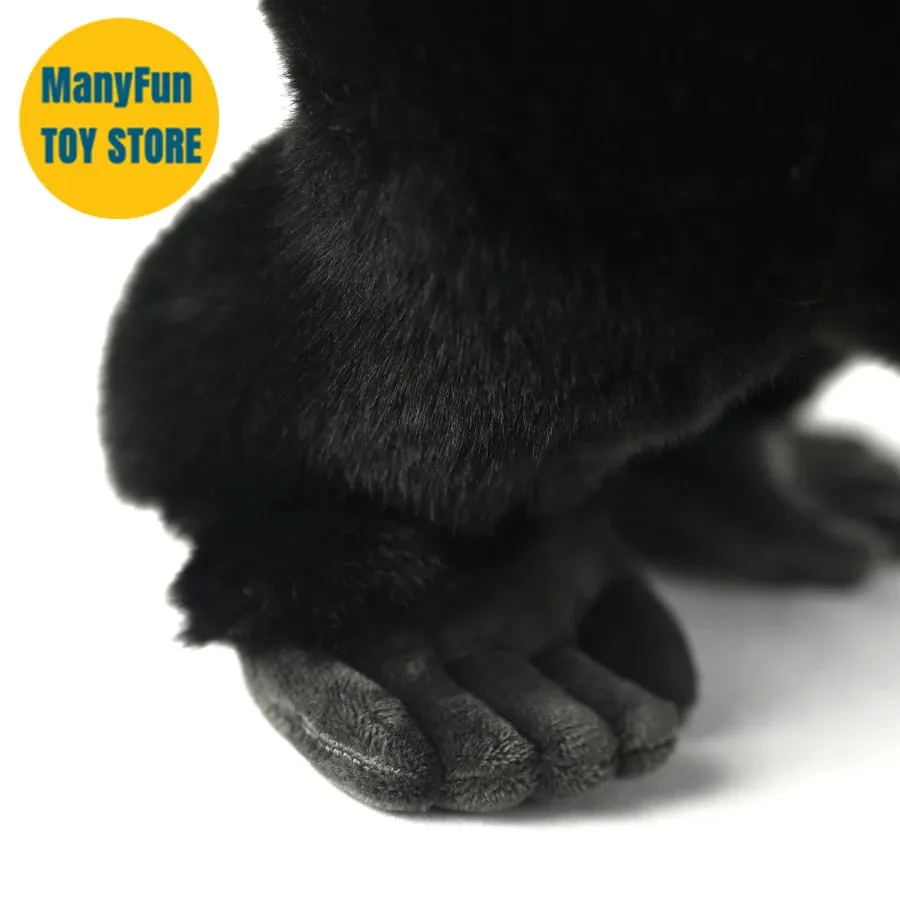 Silverback Gorilla Plush Toy Lifelike Ape Stuffed Animal Doll For Kids ...