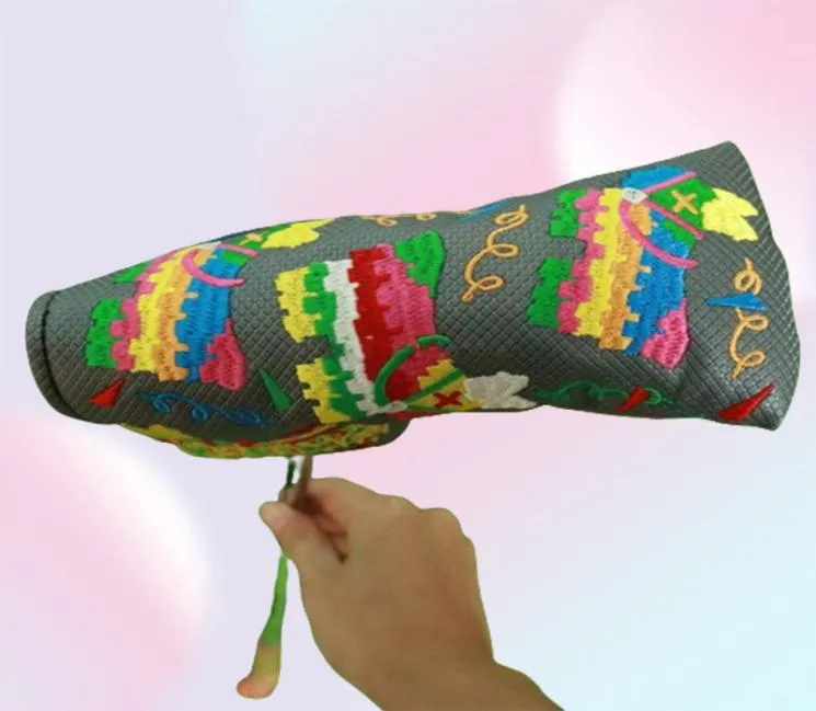 Chipper Golf Club Blade Putter Headcover Cinco De Mayo Sun Flower Super ...