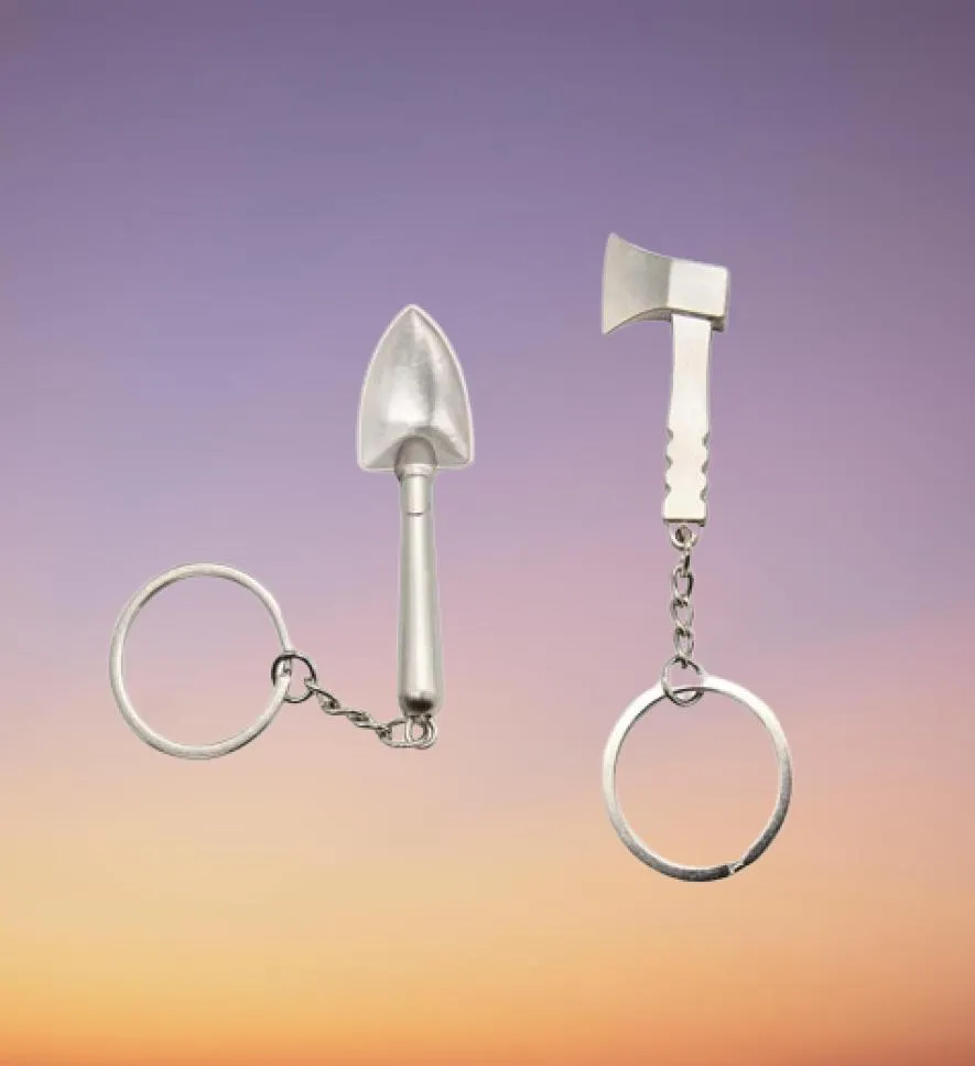 Metal Man Dwarf Axe Shape Snuff Spoon With Key Chain Engineer Shovel ...