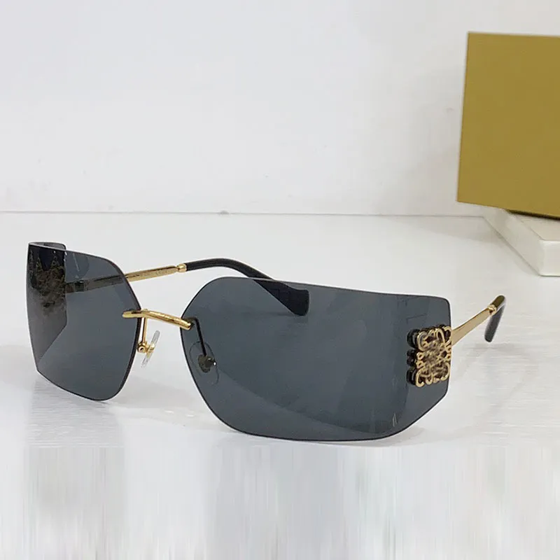 Golden Frameless Acetate Fiber UV400 Protective Women's Mask Sunglasses ...
