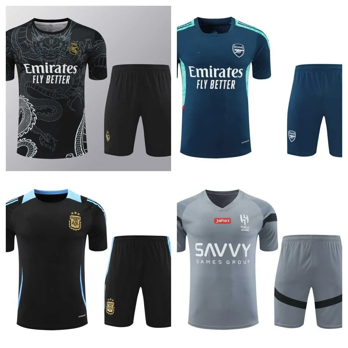 SpAIn 24/25 Soccer Training Tops Set With MORATA, FERRAN, CARVAJAL ...