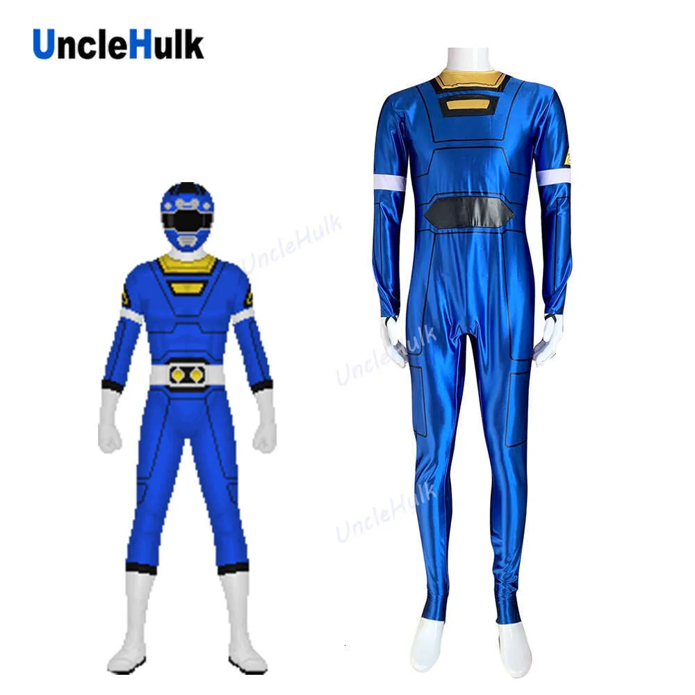 Gekisou Sentai Carranger Blue Racer Cosplay Costume Satin Fabric ...