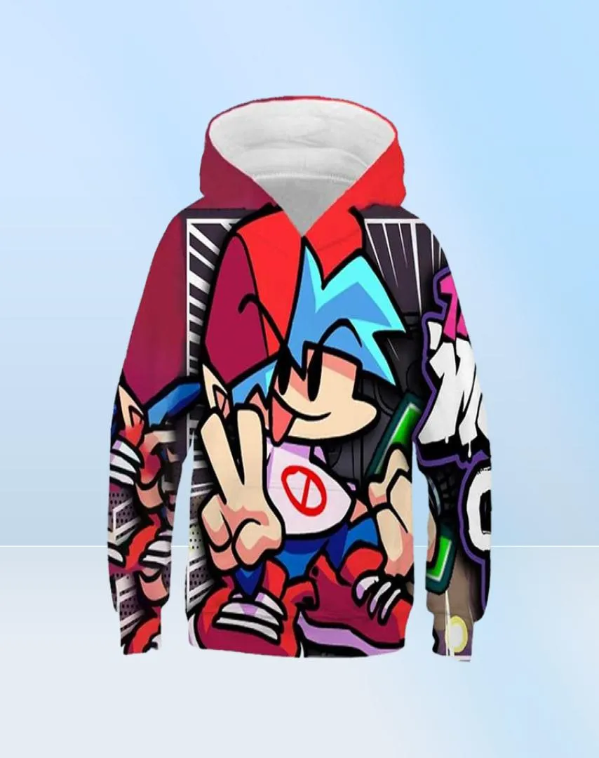DHgate.com:3D Friday Night Funkin Boys Hoodie, Autumn Kids Clothes for ...