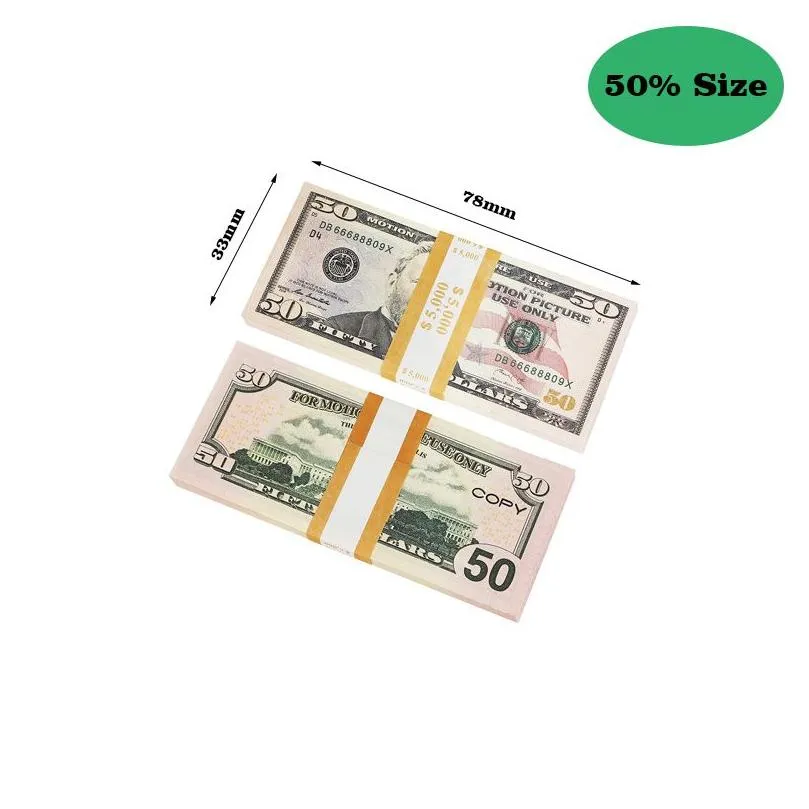 Movie Prop Banknote Set 10 Dollar And 20 Dollar Fake Currency For Kids ...