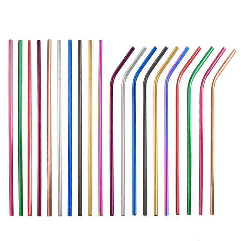 Eco Friendly Reusable Stainless Steel Straw Colored 6x215mm, 0.24x8.5 ...