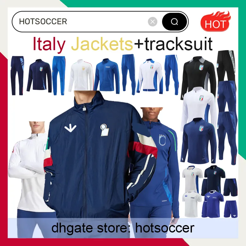 2024 Italy Tracksuit Jacket Short Sleeved Football Shirt RASPADORI ...