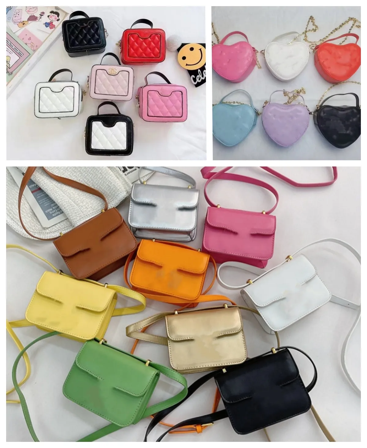 Children's Letter Purse: Stylish Mini Square PU Leather Messenger Bag ...