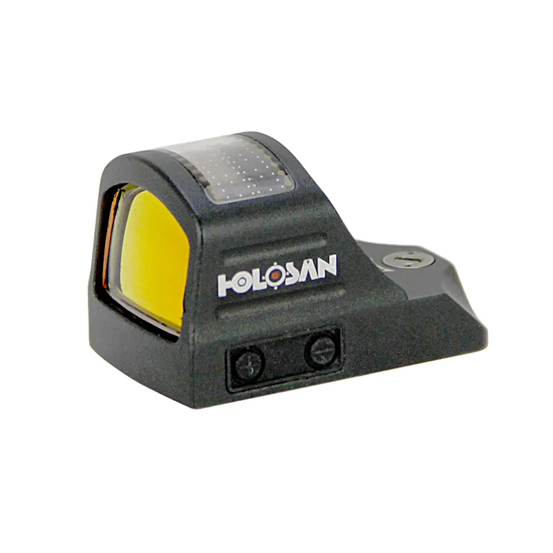 Tactical Solar Power Sight Compact Red Dot Scope Rifle Pistol ...