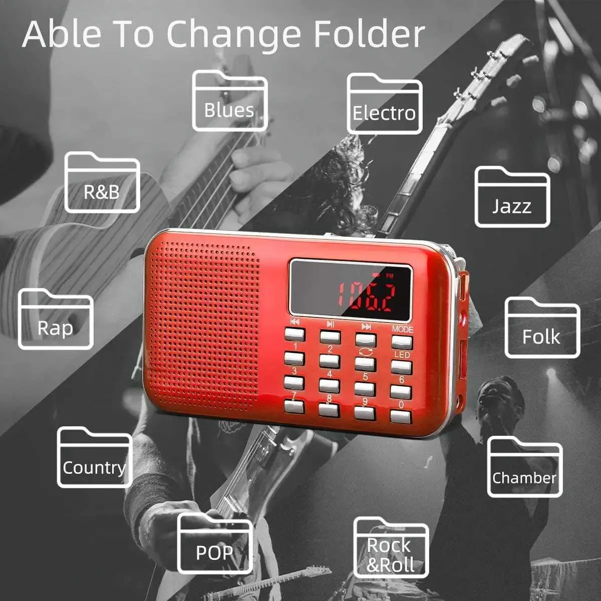 DHgate.com:PRUNUS J-908 Portable AM FM Radio, Handheld Pocket HIFI ...