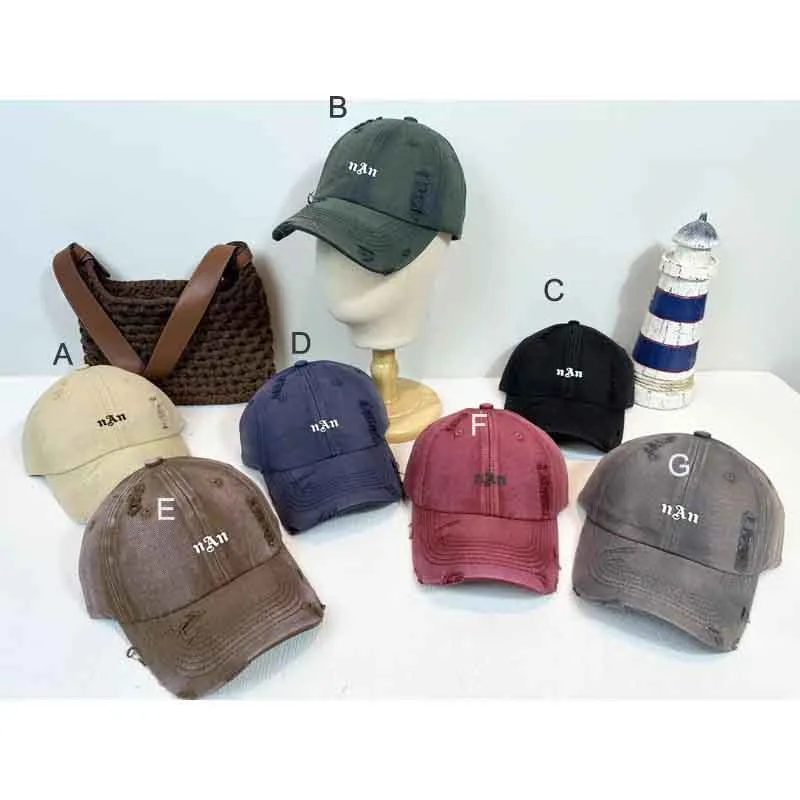 Vintage Washed Peaked Korean Cap For Men And Women 24SS USA Fashion ...