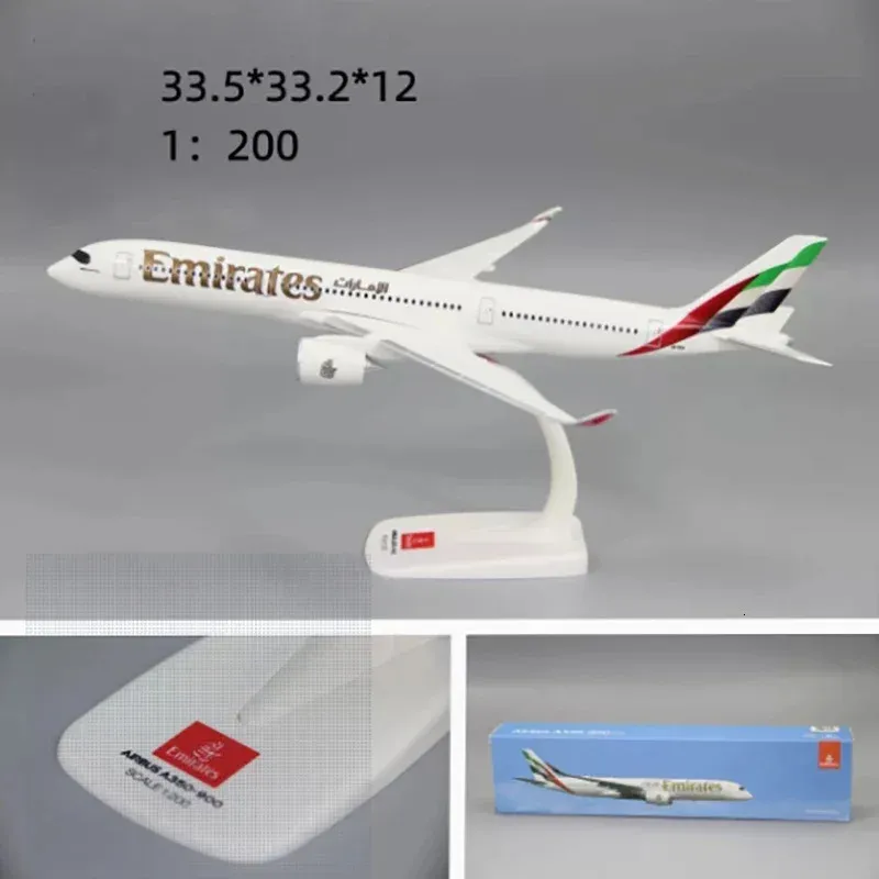 1/200 Scale A350 A350 900 UAE Airline Aircraft Plastic ABS Assembly ...