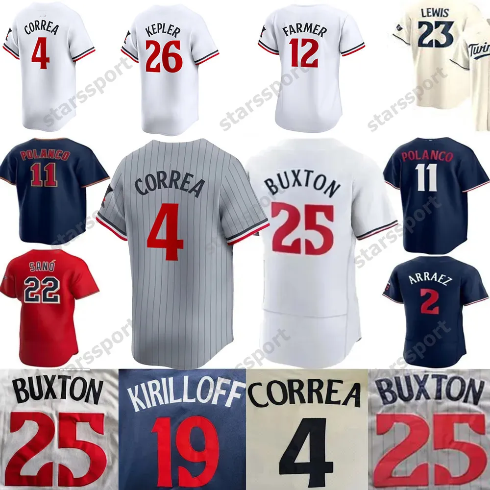 Custom Baseball Jerseys - Twins Royce Lewis, Carlos Correa, Byron ...