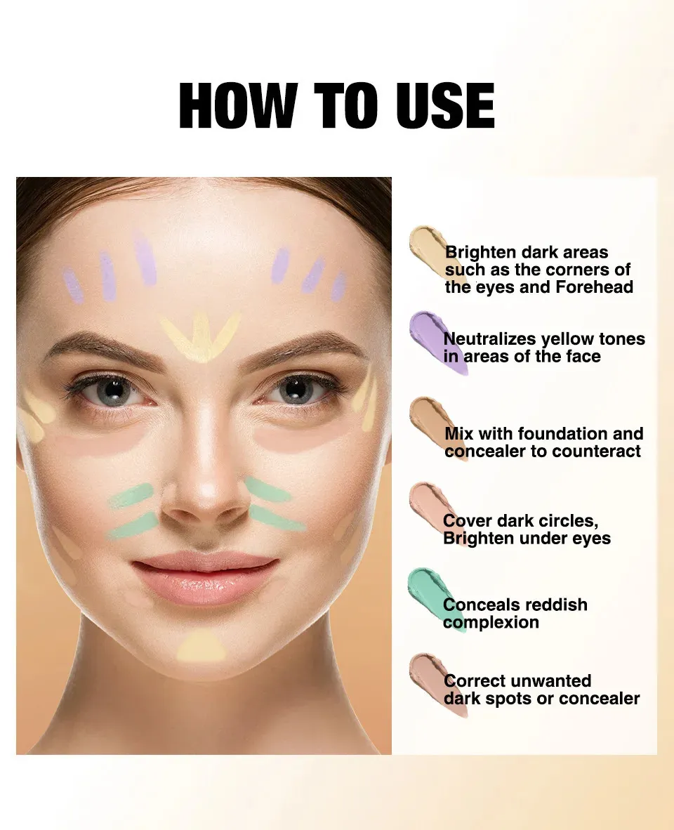 Concealer Stick Face Primer Base Makeup Covering Blemishes Contour ...