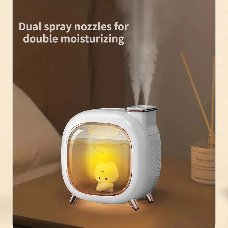 2024Rechargeable Humidifier, 500ml Cool Mist Humidifiers for Bedroom ...