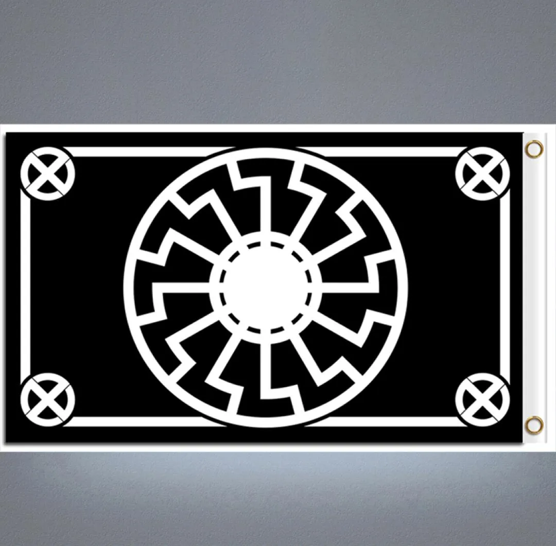 DHgate.com:Custom 3x5ft Black Sun Flag, 90x150cm Polyester Kolovrat ...