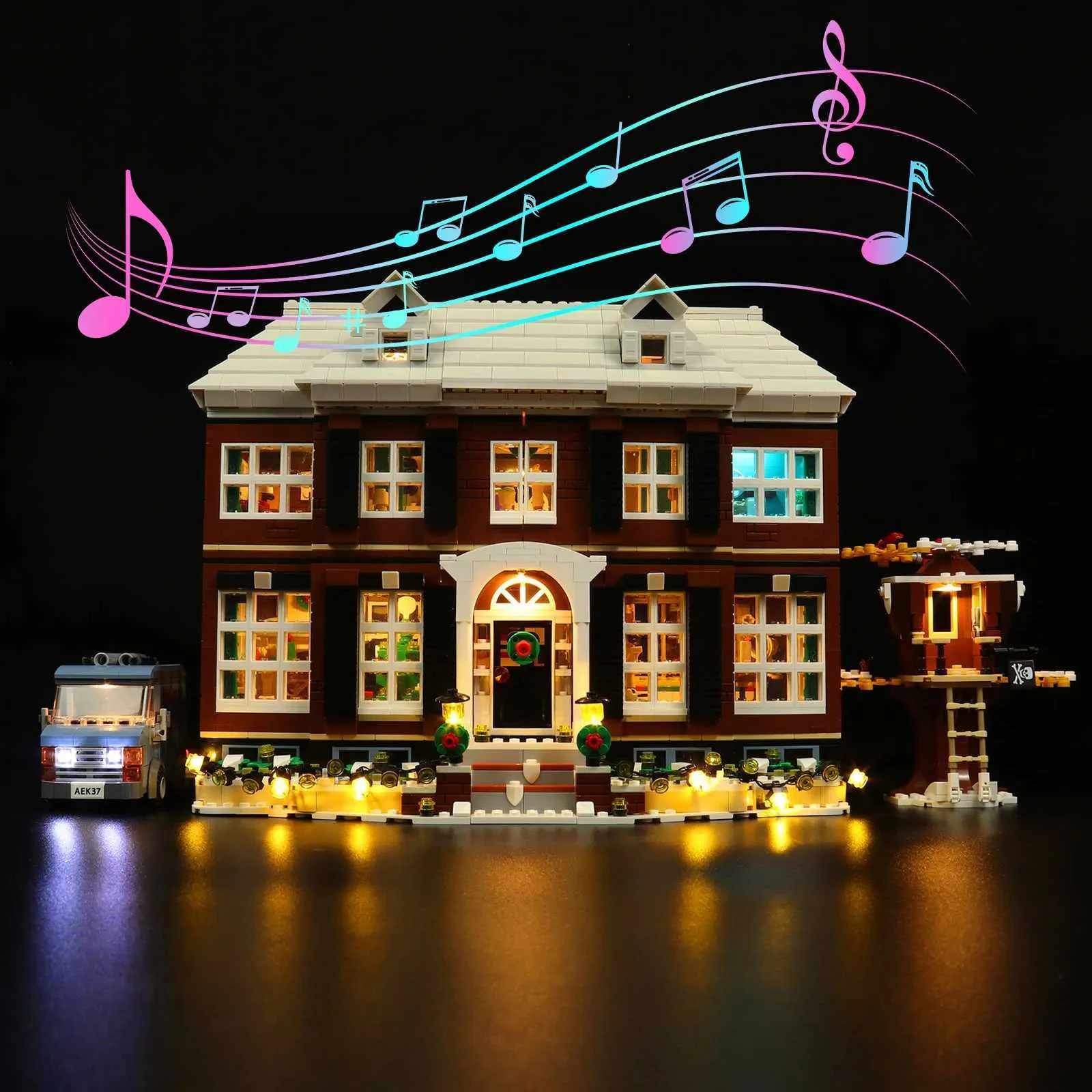 Building Blocks Mini LED Light Kit For Home Alone Set Enhance Your ...