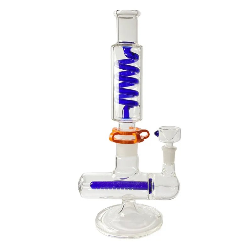 Build A Bong Freezable Straight Bong Condenser Coil Perc Glass Bong ...